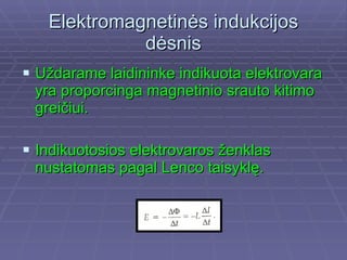 Elektromagnetinė indukcija. Kintamoji srovė | PPT