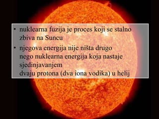 Nuklearne elektane - fuzija | PPTX