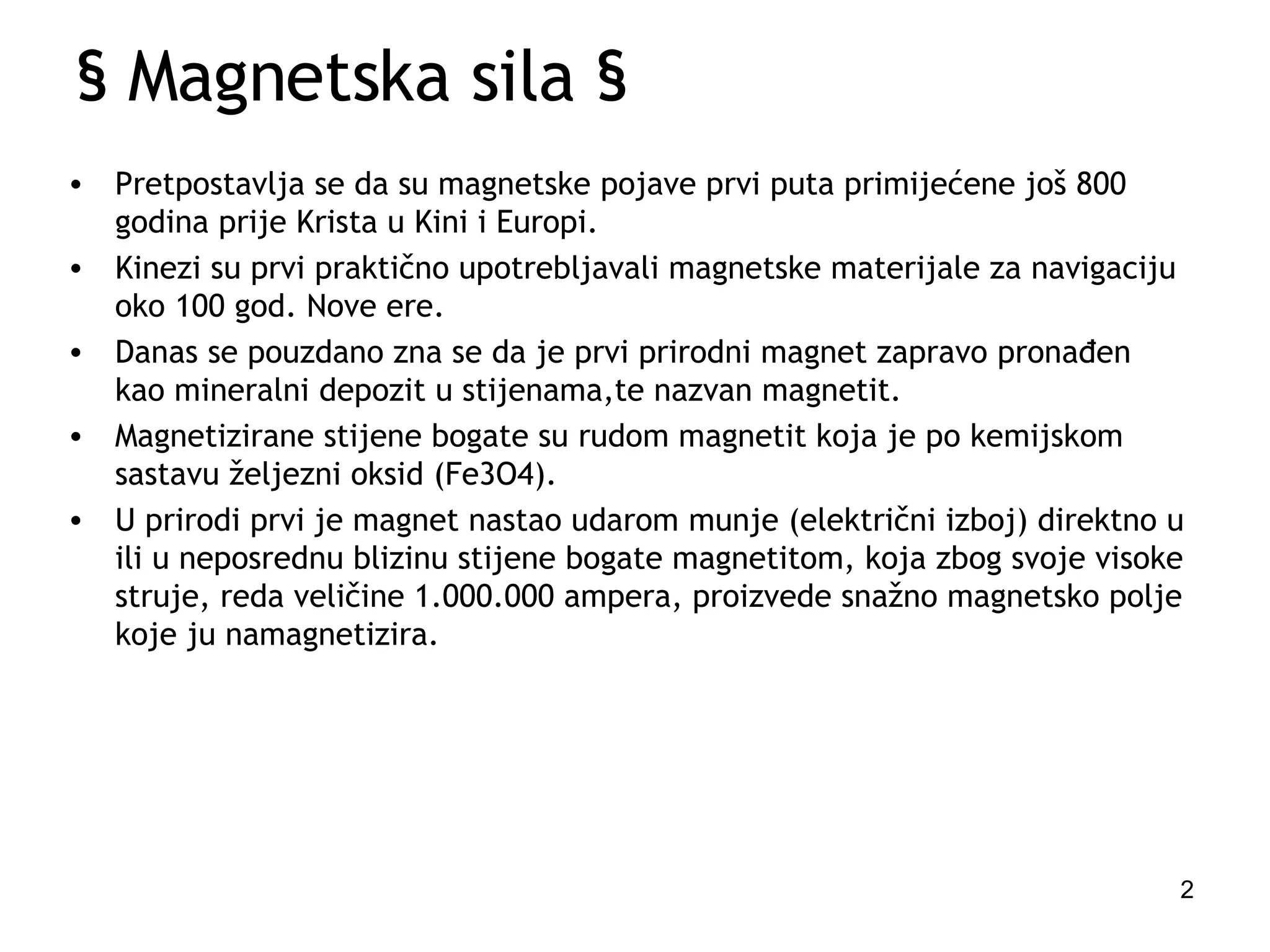 Fizika Magnetizam | PPT