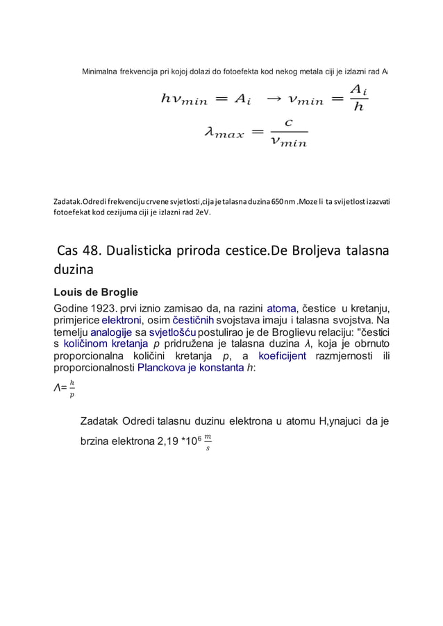 Dualistička priroda svjetlosti. Fotoelektrični efekat | PDF