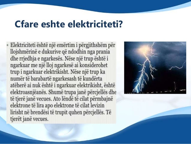 Projekt Fizik Elektriciteti