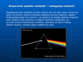 Fizika- Disperzija svetlosti-Andrija Stanković-Biljana | PPT