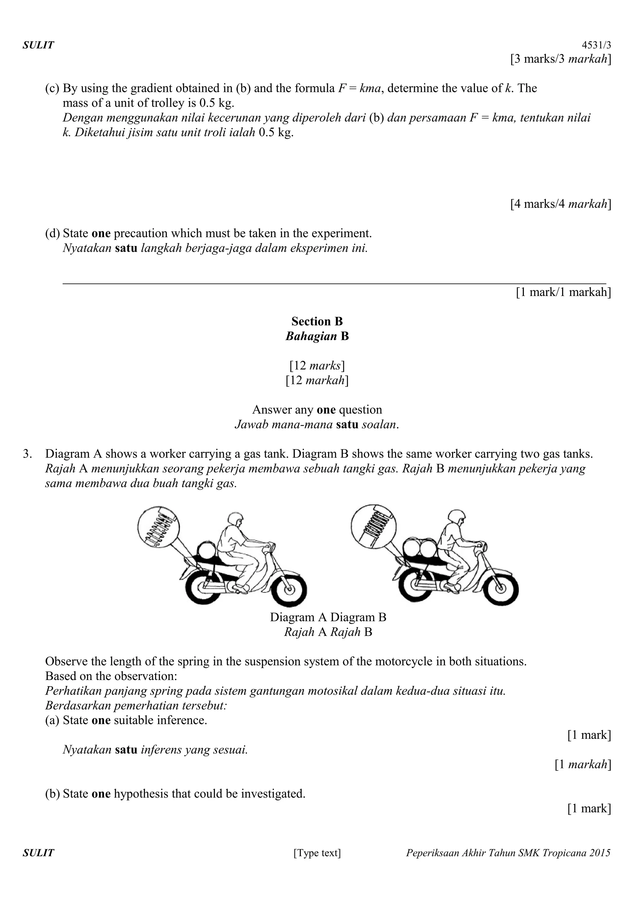 paper 3 physics form 4 | DOC
