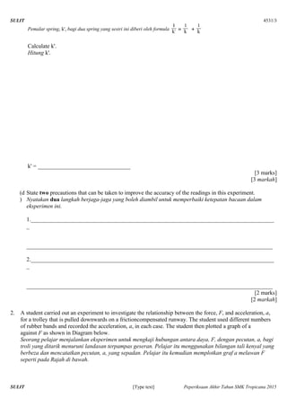 paper 3 physics form 4 | DOC