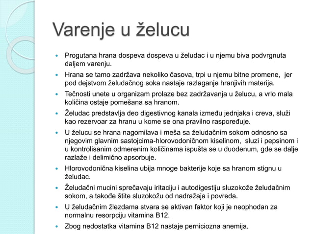 Fiziologija varenja | PPT