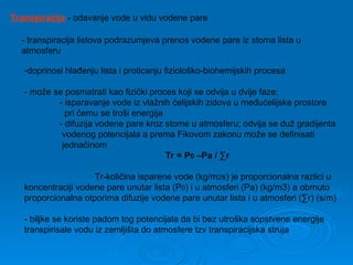 fiziologija biljaka Vodni režim biljaka.ppt