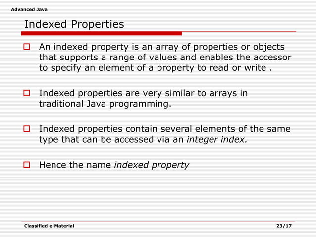 Java Beans | PPTX | Programming Languages | Computing