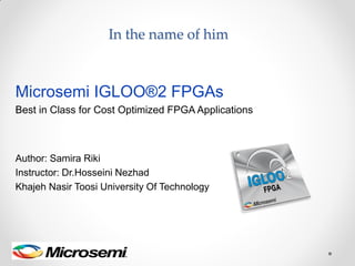 IGLOO2 Microsemi FPGA | PPT