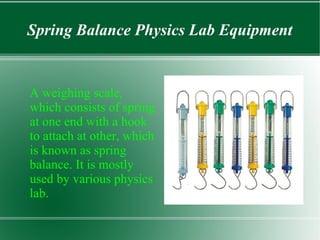 Physics Lab Equipment And Their Uses | ODP