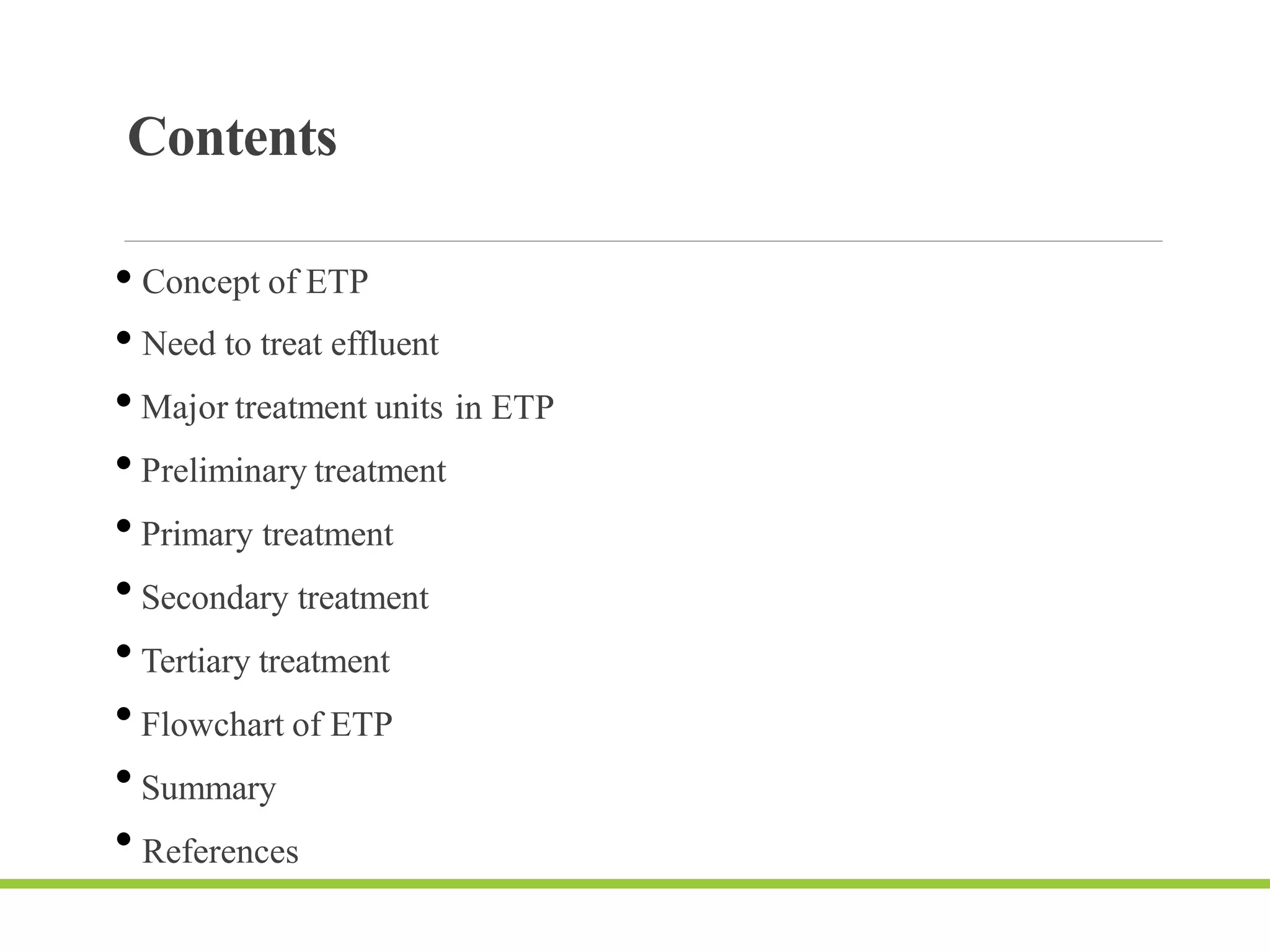 Presentation on ETP (Effluent Treatment Plant) | PPTX