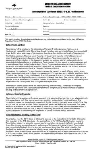 Fj final report b ed 5 | PDF