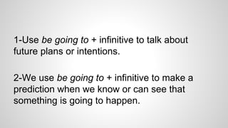 Be going to | PDF