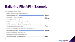 [WSO2Con EU 2017] File Processing and Websockets with Ballerina | PPT