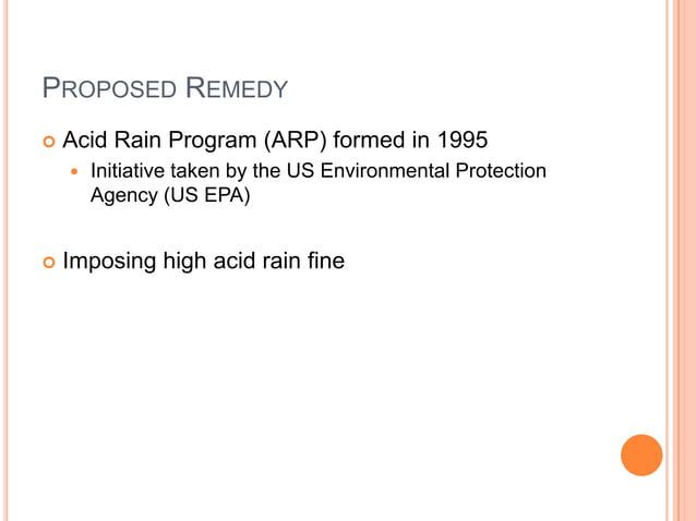 Acid Rain Program | PPTX