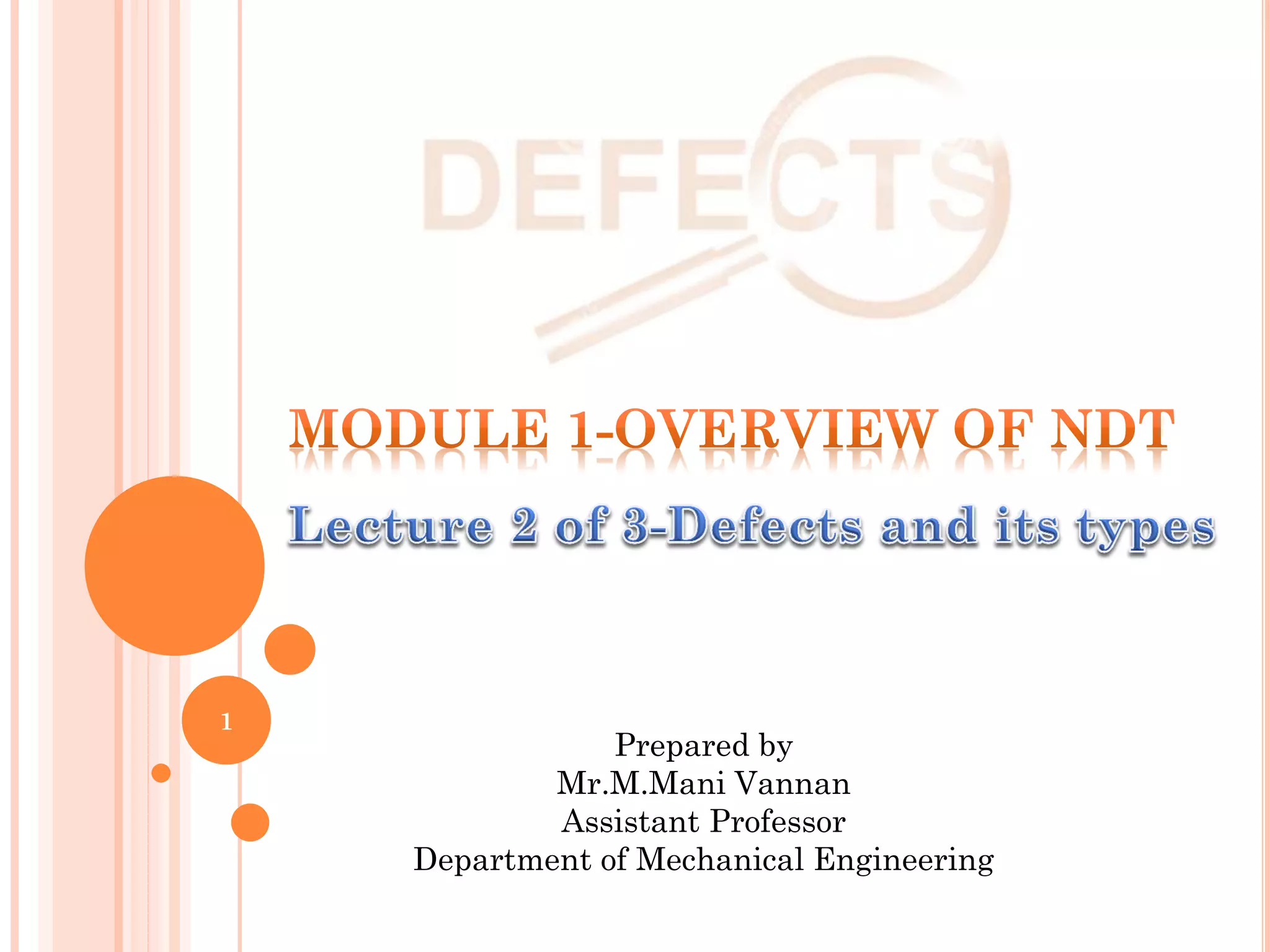 Defects and its types | PDF
