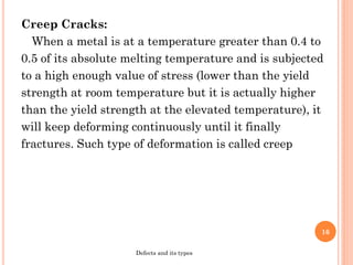 Defects and its types | PDF