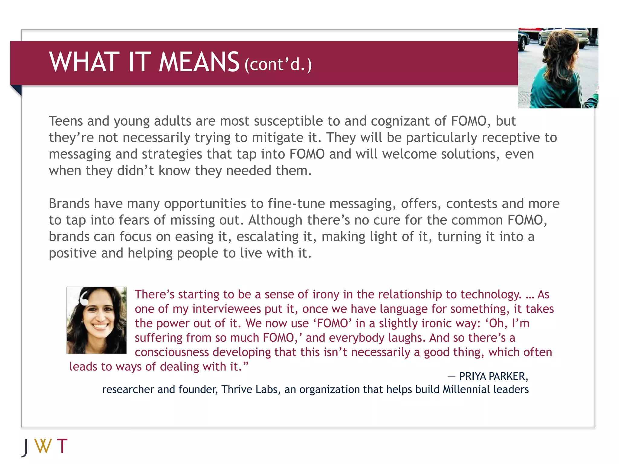 FOMO: The Fear Of Missing Out (March 2012 Update) | PDF