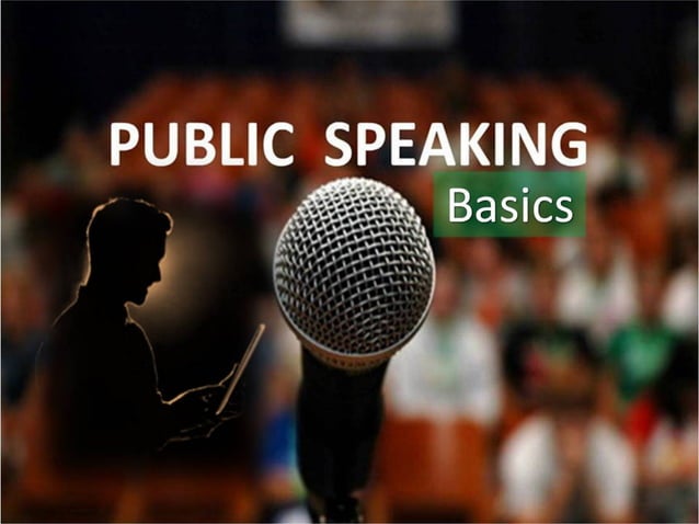 Public speaking basics | PPT