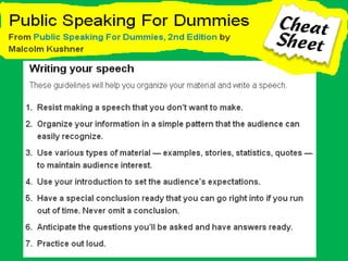 Public speaking basics | PPT