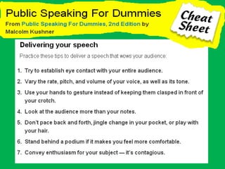 Public speaking basics | PPT