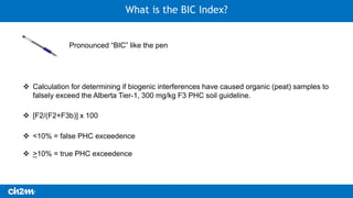 BIC Index for Resolving False Petroleum Hydrocarbon Detections in ...