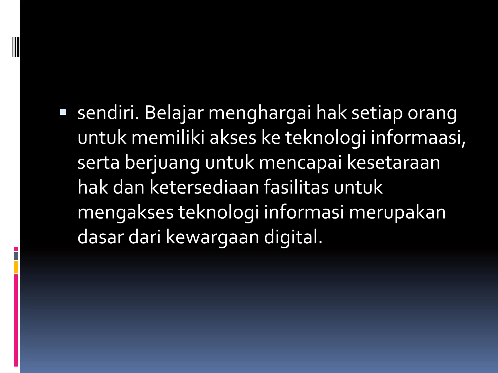Presentasi Kewarganegaraan Digital | PPT