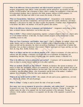 Java interview questions and answers | PDF