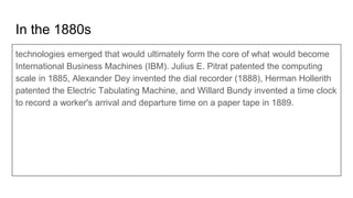 History of ibm | PPTX