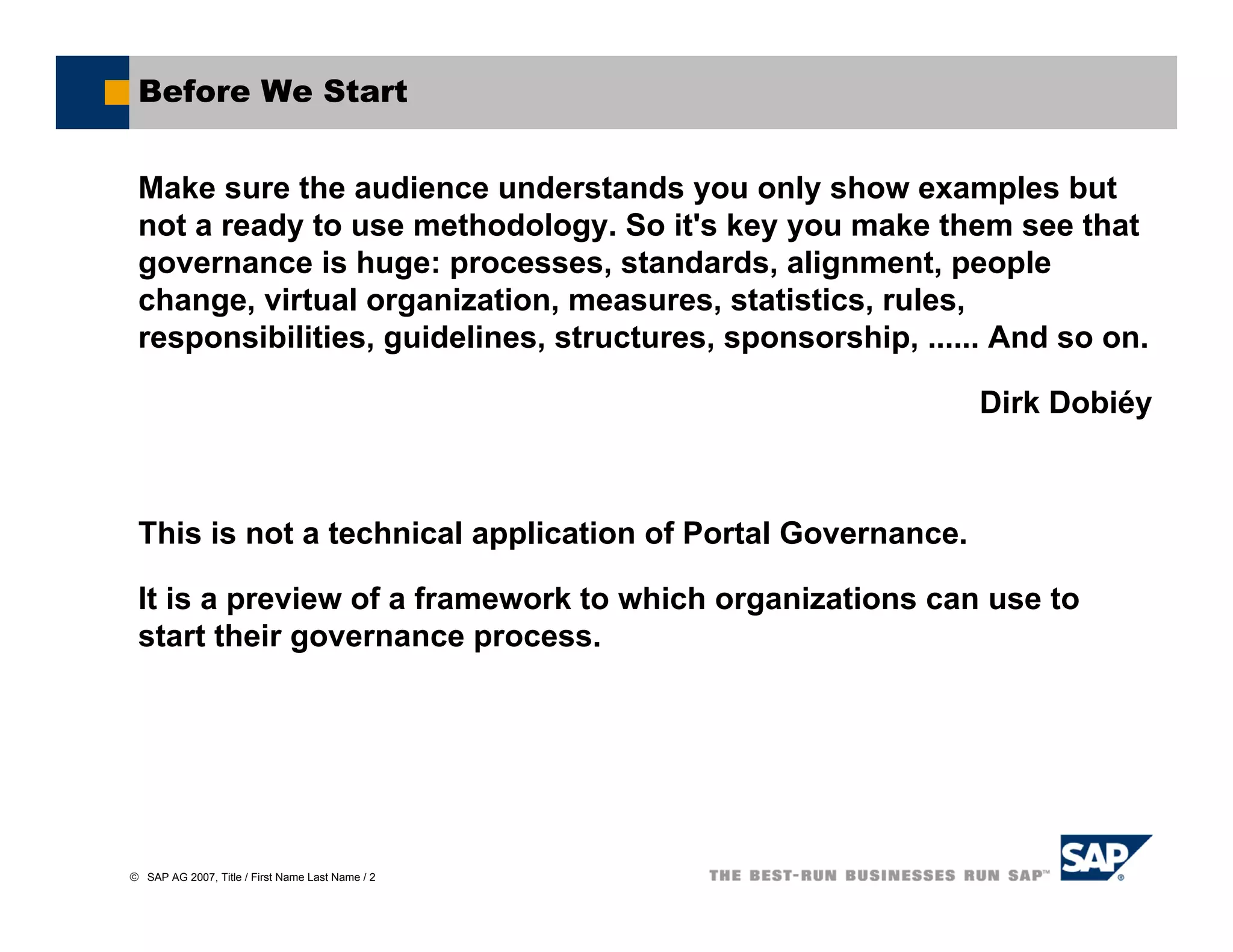Information Governance Methodology | PDF