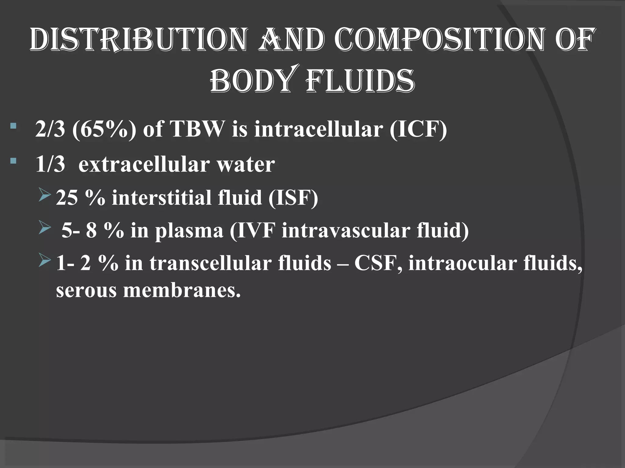 fluid and electrolytes and acidosis and alkalosis | PPT