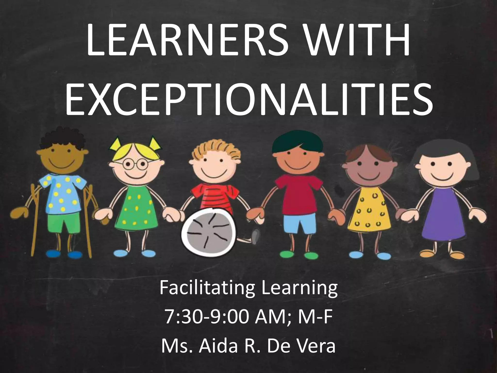 Learners with Exceptionalities | PPTX