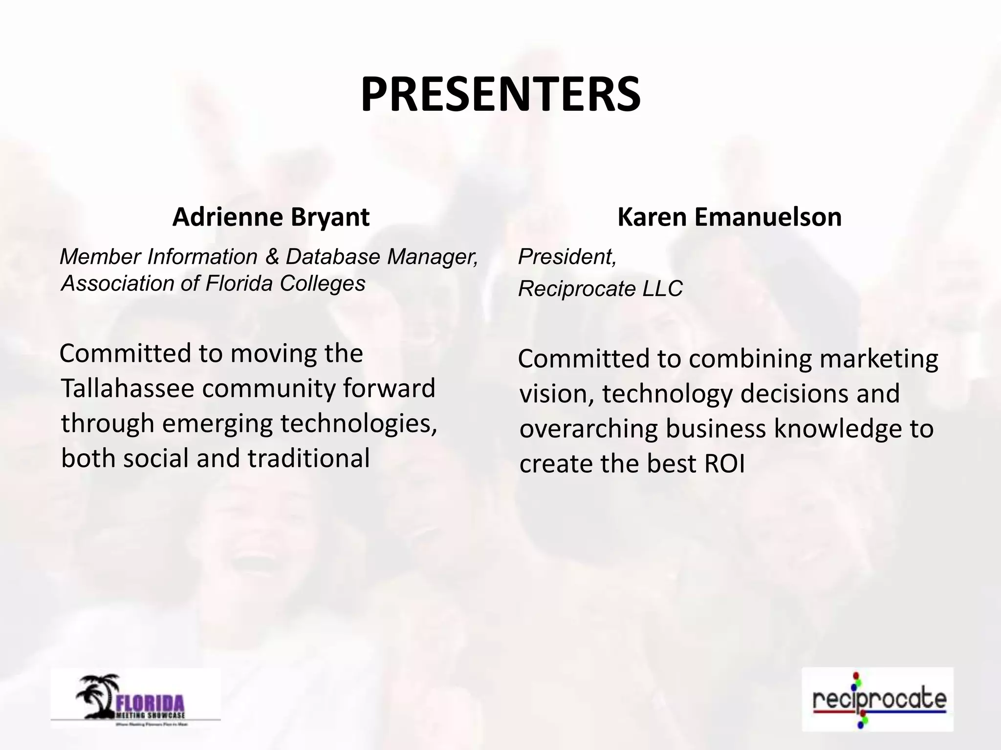 Apps and Tech Tools for Meeting Planners - Florida Meeting Showcase | PPTX