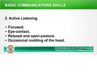 Basic Communication Skills: Making Teacher / School Communication ...