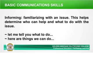 Basic Communication Skills: Making Teacher / School Communication Effective for Learners and ...