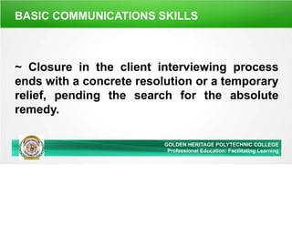 Basic Communication Skills: Making Teacher / School Communication Effective for Learners and ...