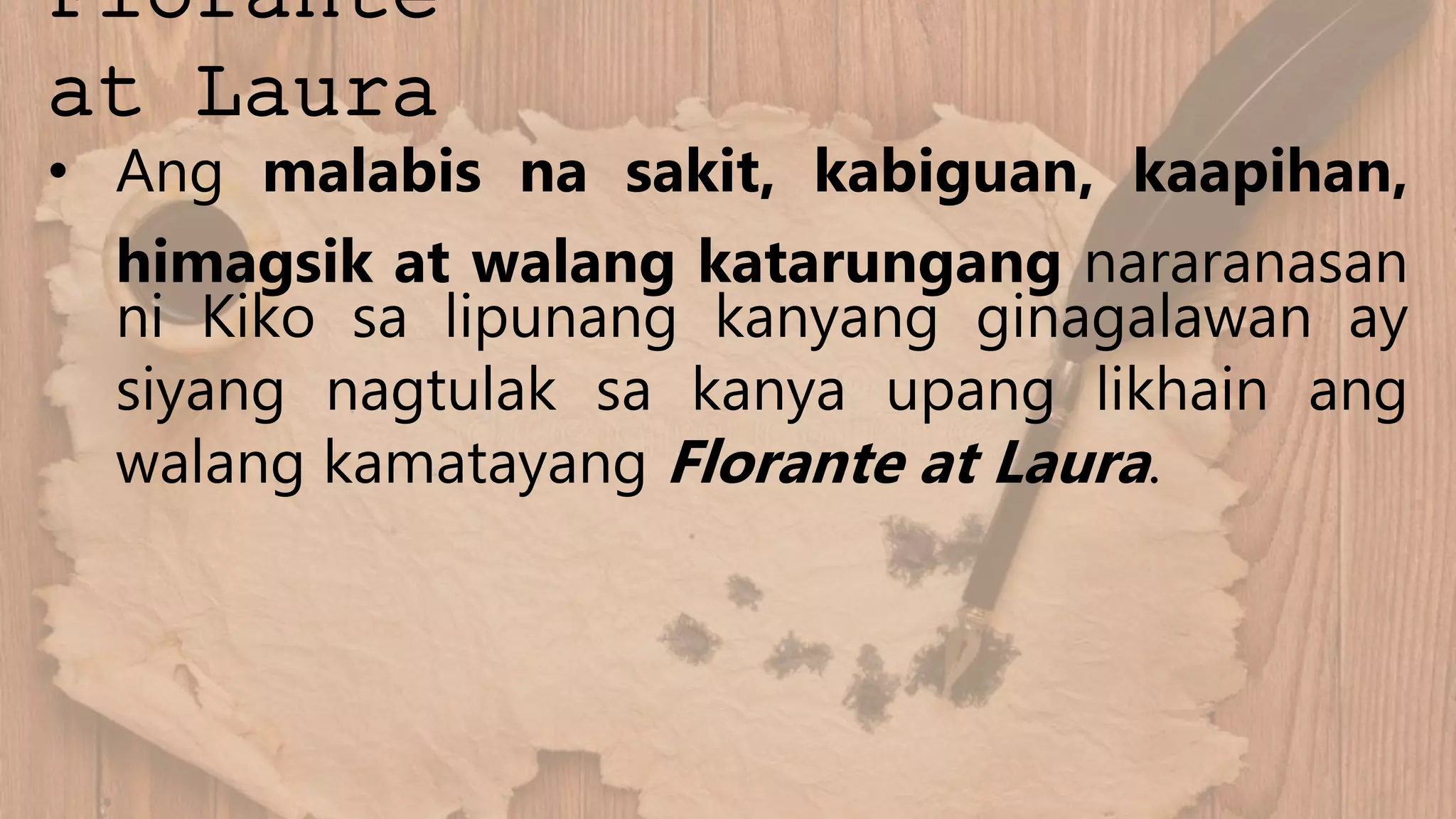 Kaligirang Pangkasaysayan ng Florante at Laura | PPTX