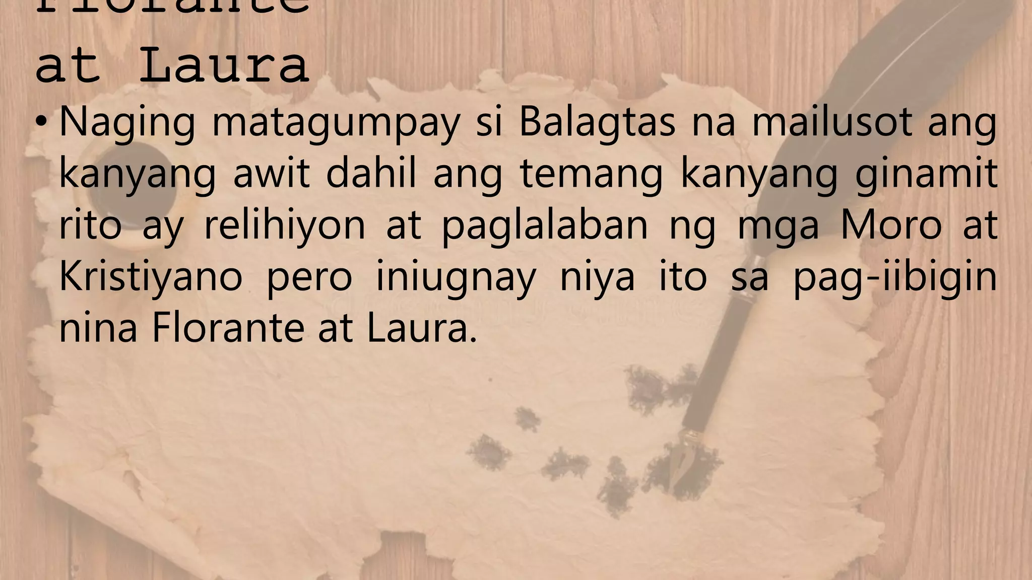 Kaligirang Pangkasaysayan ng Florante at Laura | PPTX