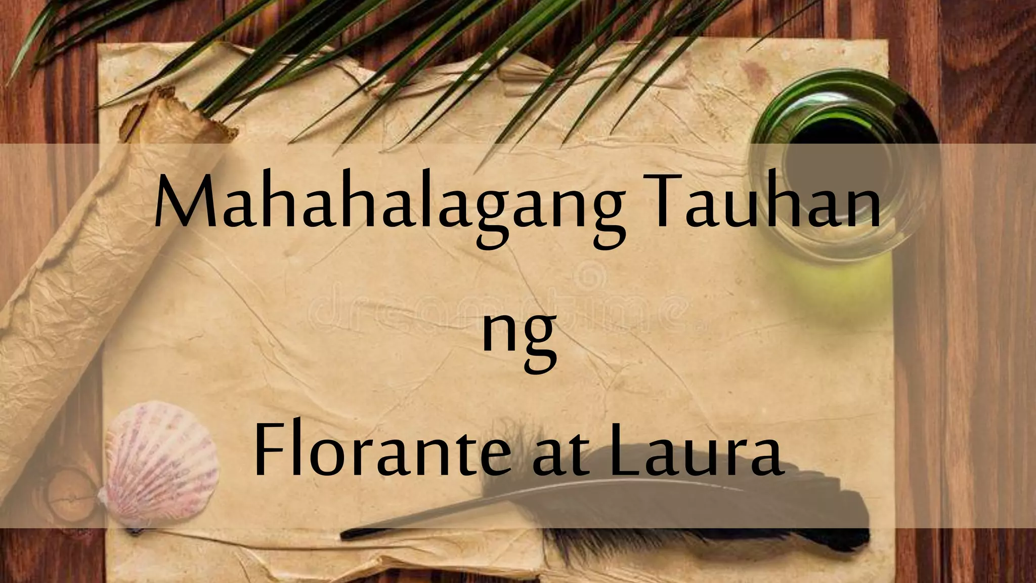 Mga Mahahalagang Tauhan sa Florante at Laura | PPTX