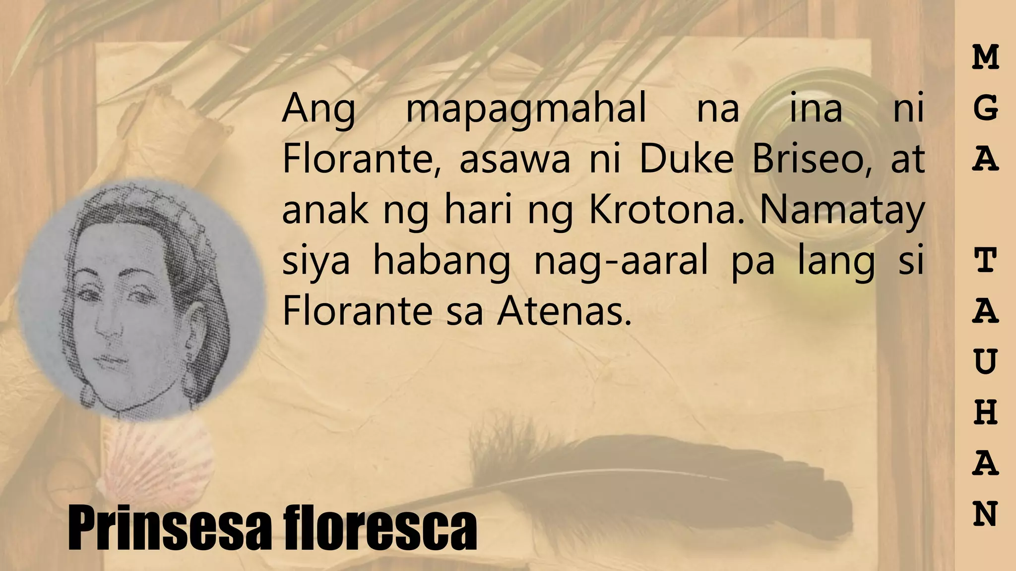 Mga Mahahalagang Tauhan sa Florante at Laura | PPTX