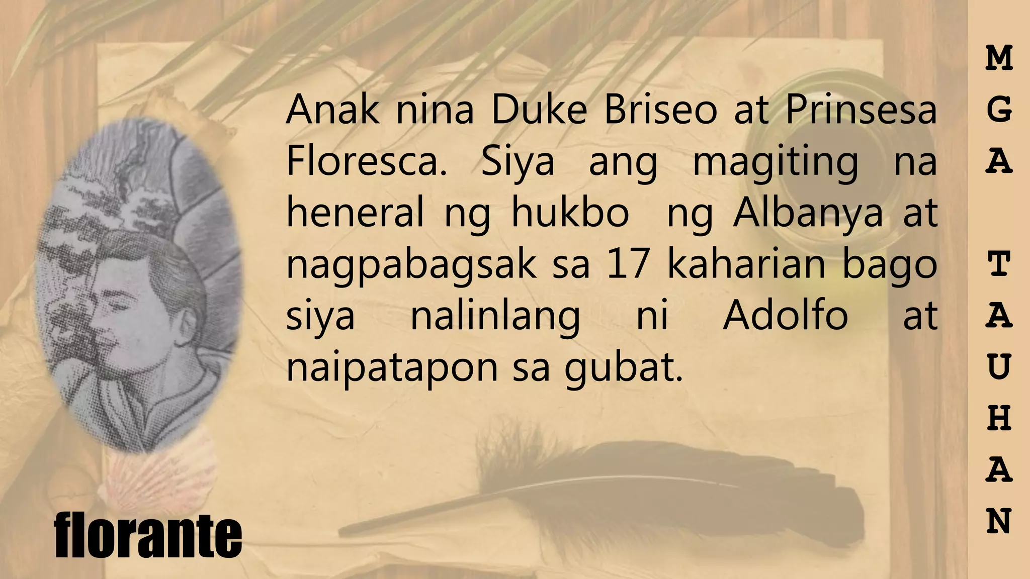 Mga Mahahalagang Tauhan sa Florante at Laura | PPTX