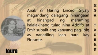 Mga Mahahalagang Tauhan sa Florante at Laura | PPTX