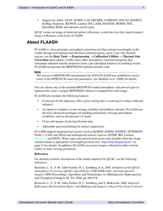 Flaash module utk koreksi atmosferik di envi | PDF