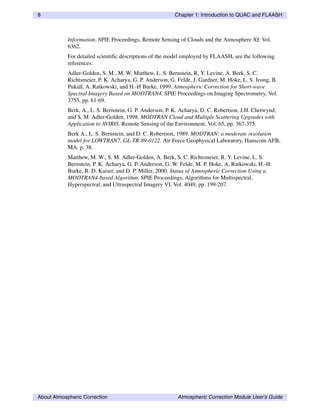Flaash module utk koreksi atmosferik di envi | PDF