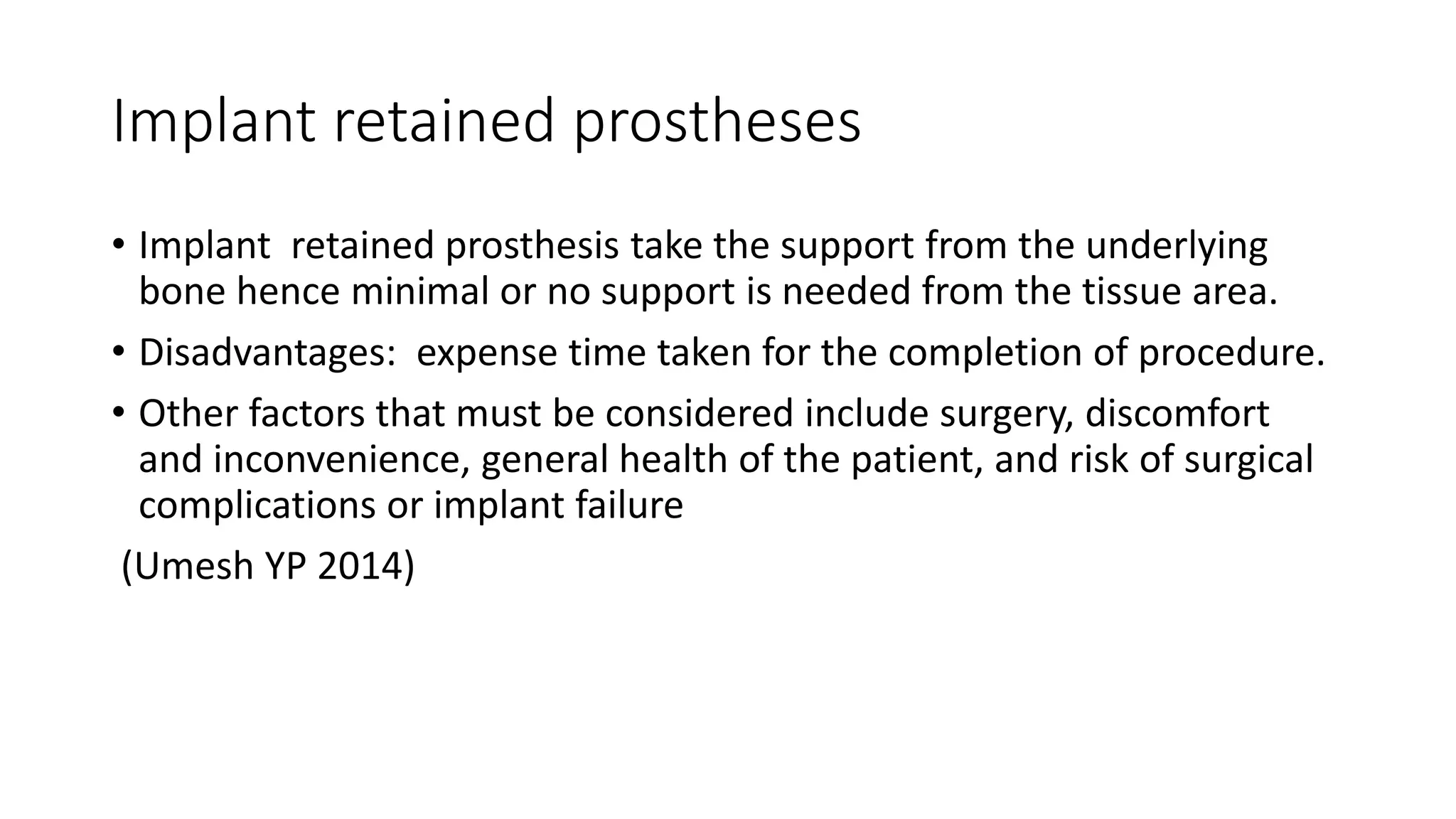 MANAGEMENT OF SEVERELY RESORBED RIDGES | PPTX