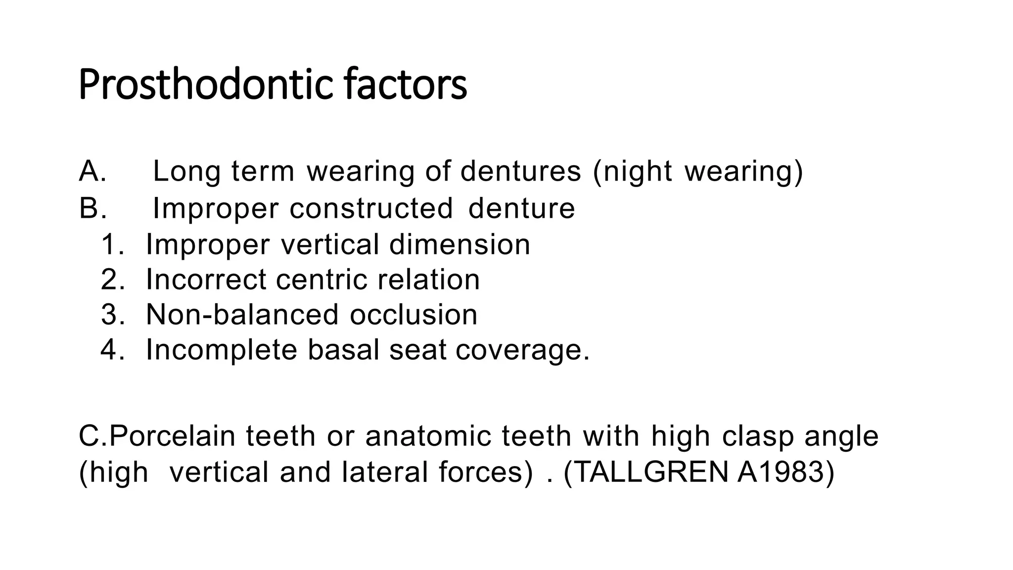 MANAGEMENT OF SEVERELY RESORBED RIDGES | PPTX
