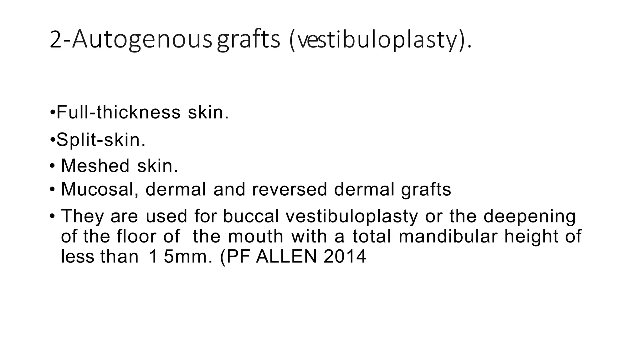 MANAGEMENT OF SEVERELY RESORBED RIDGES | PPTX