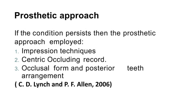 MANAGEMENT OF SEVERELY RESORBED RIDGES | PPTX