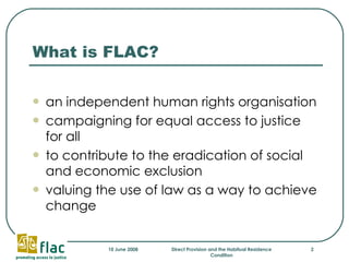 Flac Presentation For CPA June08 | PPT | Government Support and Welfare | Financial Assistance