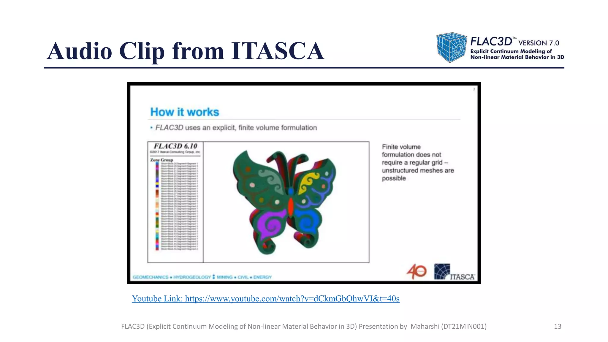 Numerical Modeling And Flac3d Introductionpptx 3 D Graphics Computer Software And Applications