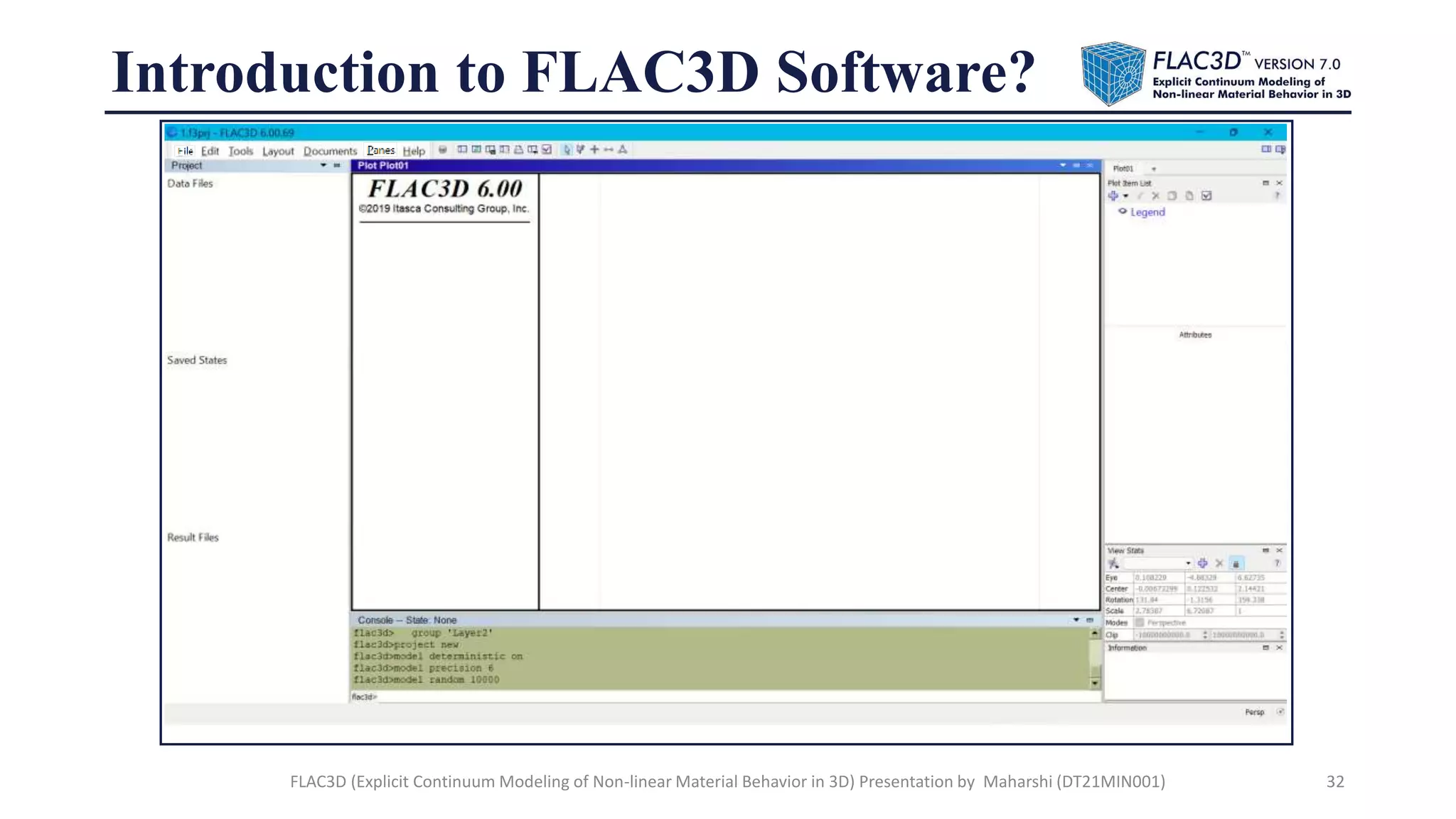 Numerical Modeling And Flac3d Introductionpptx 3 D Graphics Computer Software And Applications